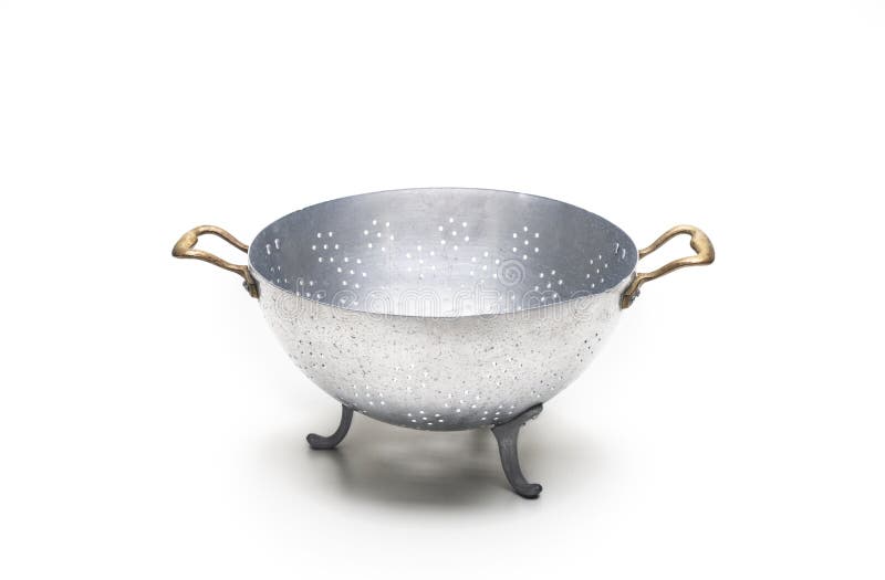 Old aluminium colander stock photo. Image of aluminium - 35150164