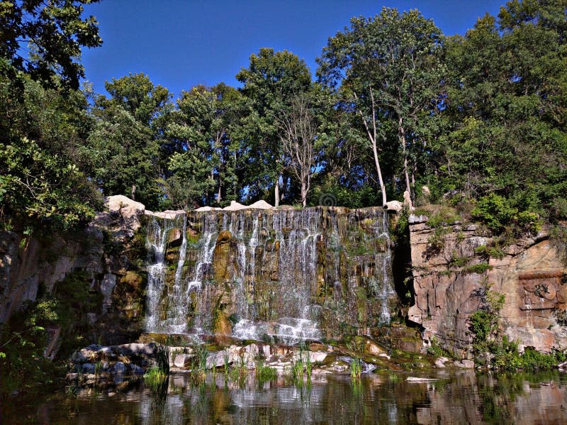Old amazing Waterfall stock photo. Image of garden, water - 241378400