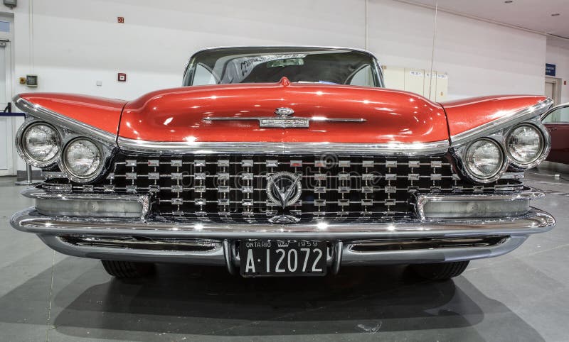Old American Car on Static Display Editorial Stock Photo - Image of ...