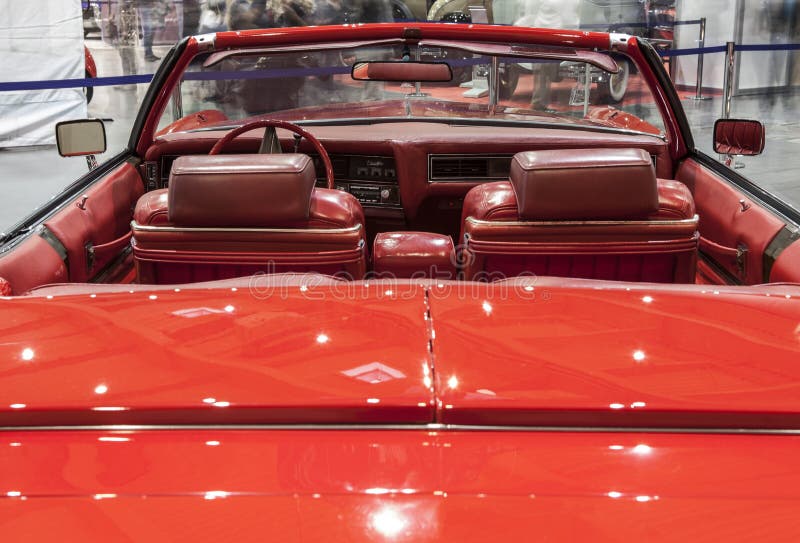 Old American Car on Static Display Editorial Stock Image - Image of ...