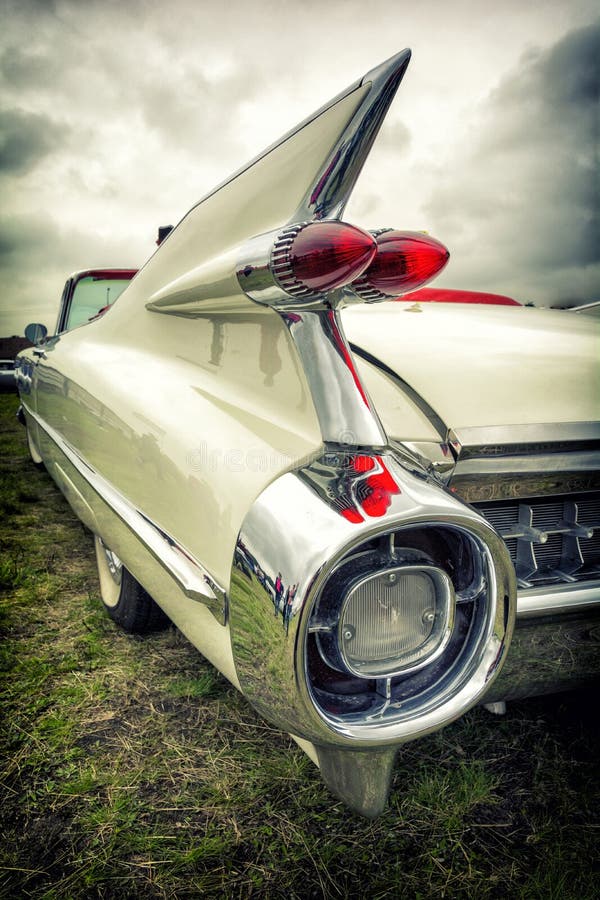 Old American Car in Vintage Style Stock Image - Image of shiny, light ...