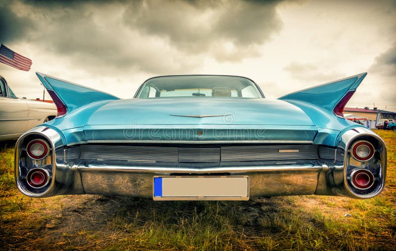 Old American Car in Vintage Style Stock Image - Image of transport ...