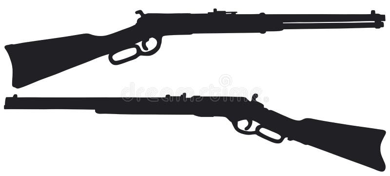 Old american rifles stock vector. Illustration of west - 52418230