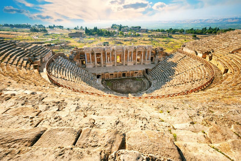 Old Amphitheater in Open Air Editorial Image - Image of byzantine ...