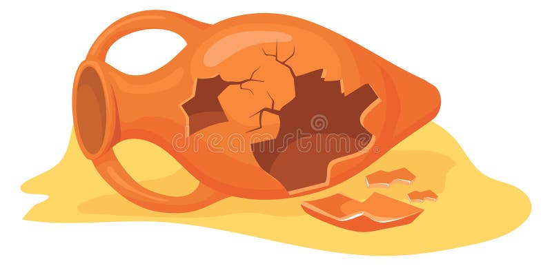 Broken Vase Cartoon Stock Illustrations – 151 Broken Vase Cartoon Stock ...