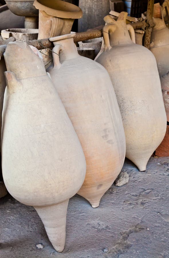 Old amphoras stock image. Image of food, craft, italy - 24238175