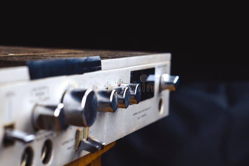 The old amplifier stock photo. Image of audio, overdrive - 124488162