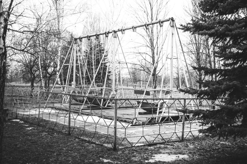 Old amusement park stock image. Image of donetsk, angle - 92676339