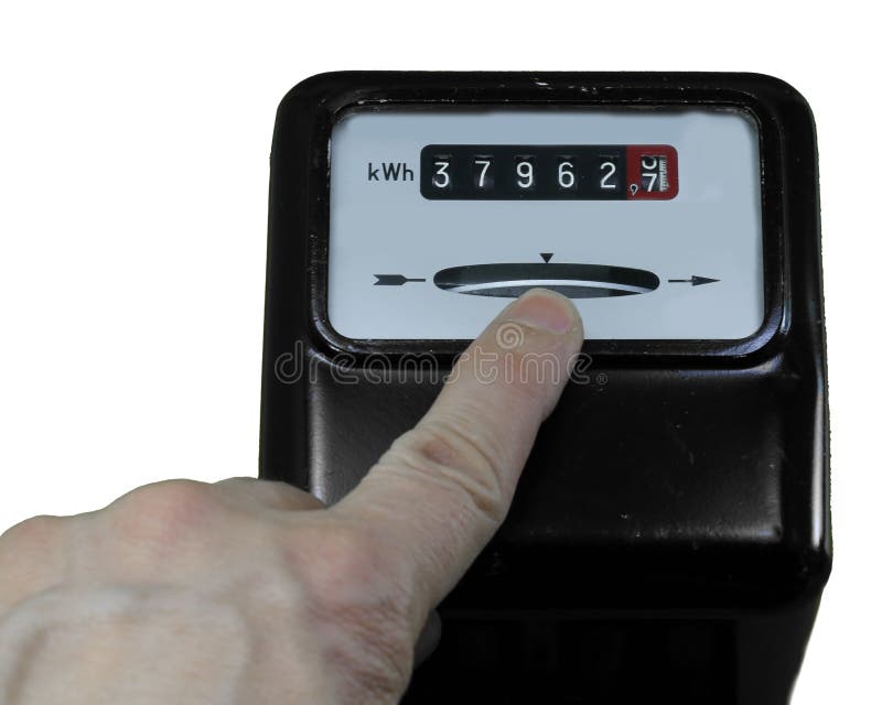 Old Analog Electric Current Meter Stock Image - Image of electricity ...