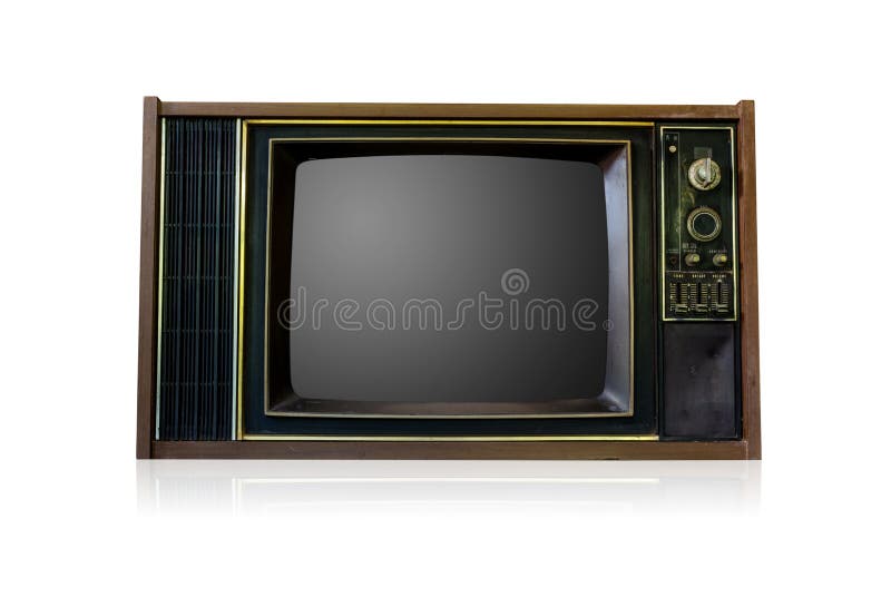 Old TV stock photo. Image of tuner, show, knob, media - 29822776