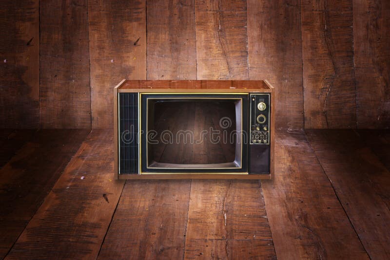 Old TV stock photo. Image of movie, broadcast, wooden - 29822788