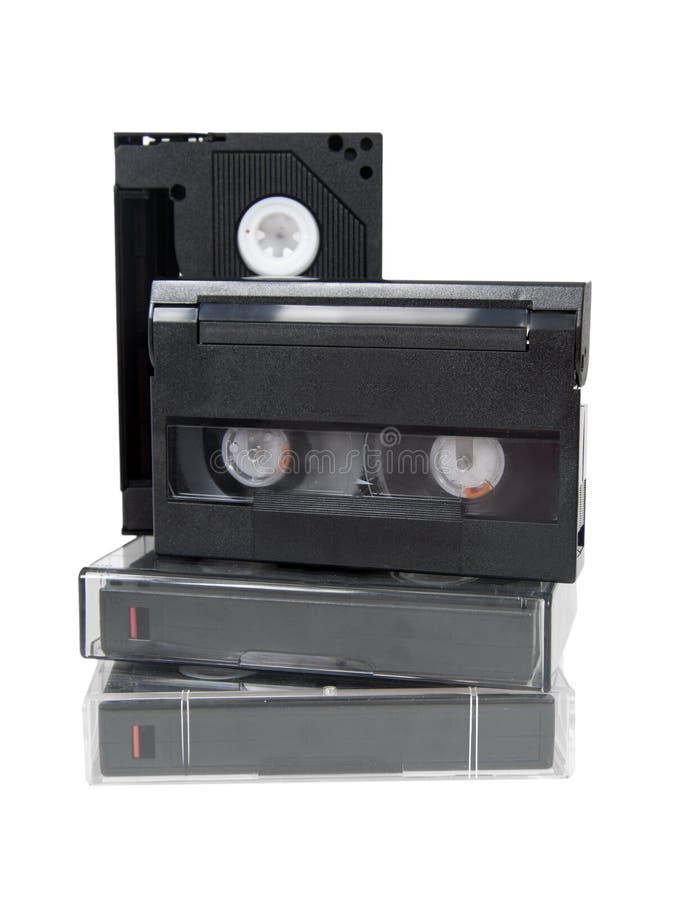 Media Storage Video Cassette Tapes Cd Dvd Mm Stock Image - Image of ...