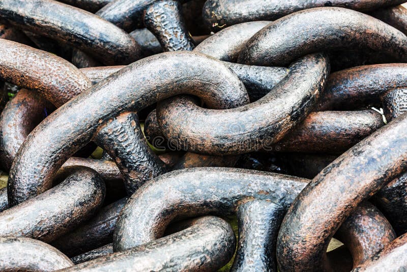 Old anchor chain stock photo. Image of heavy, chain, link - 74354294