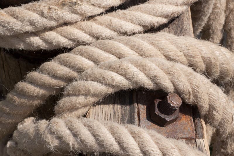 Old anchor rope stock image. Image of wondering, metal - 15708111