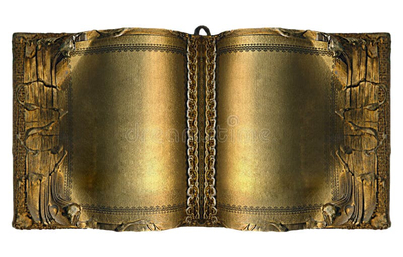 Old Ancient Book with Gold Pages Stock Photo - Image of book, leaf ...