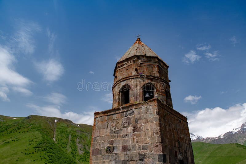 Old Ancient Castles and Churches in the Mountains Stock Image - Image ...