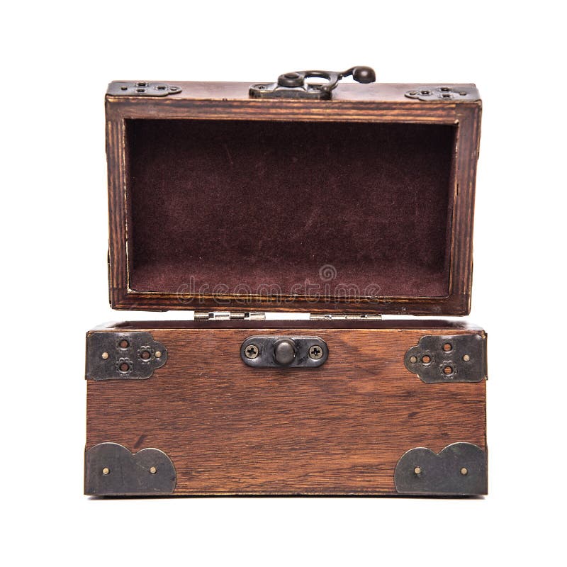 Ancient Chest with Old Documents on Table Stock Photo - Image of ...