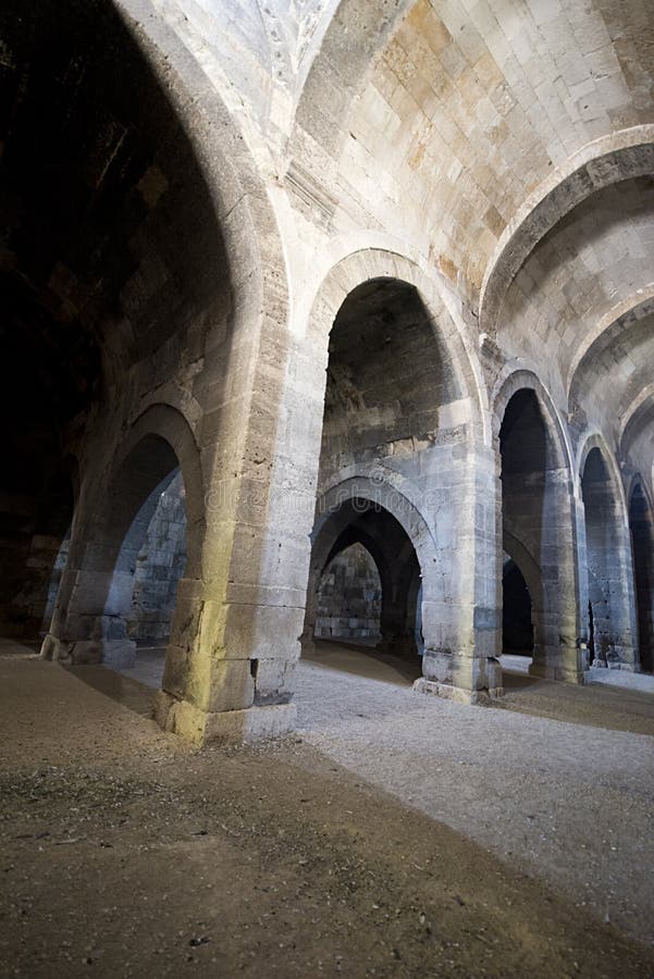 Old Ancient Medieval Castle Stone Dungeon Cell Stock Image - Image of ...