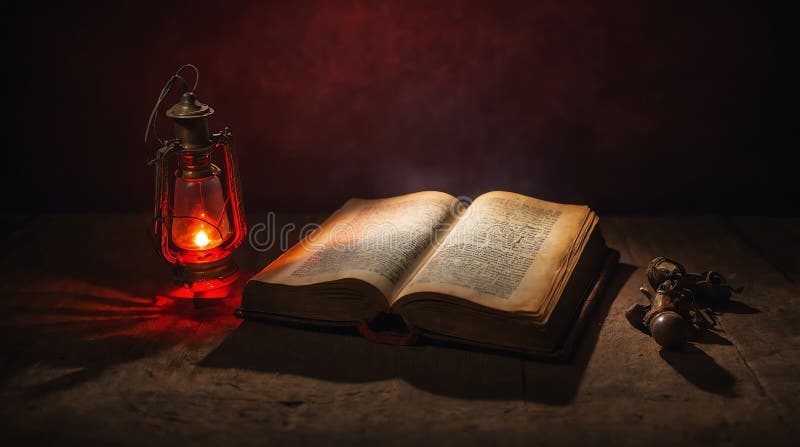 Old Ancient Red Magical Book Glowing Bright Ai Generated Stock ...