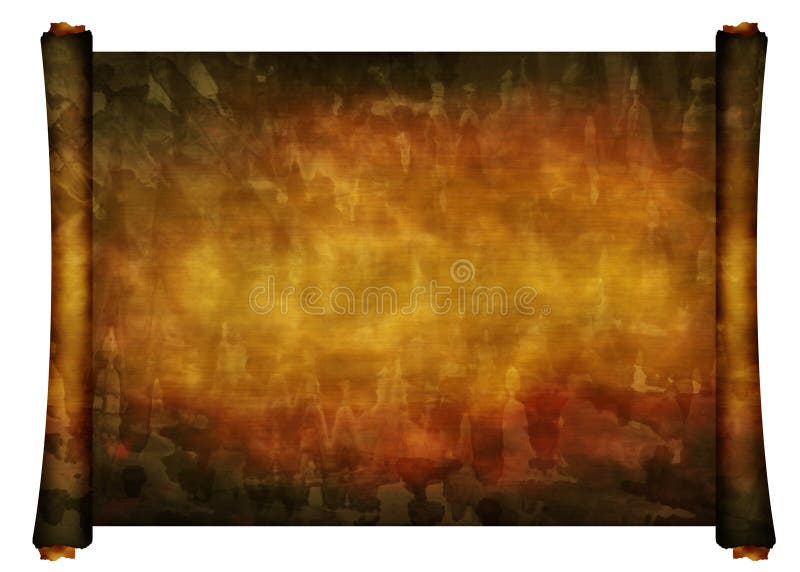 Old ancient scroll stock illustration. Illustration of brown - 3094482