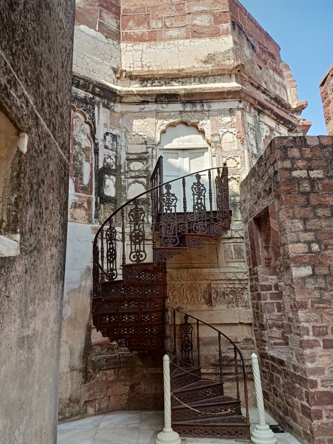 Old Ancient Stair Case Design Built by Kings. Stock Image - Image of ...