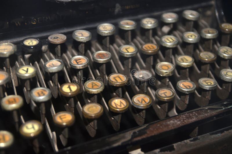 Old Ancient Typewriter Letters Stock Photo - Image of letters ...