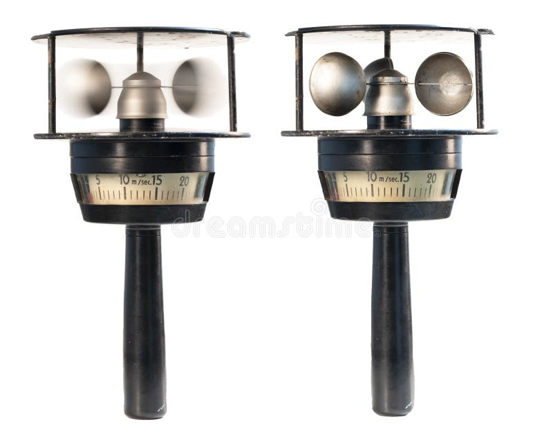 Anemometer To Measure the Speed of Wind Stock Image - Image of cups ...