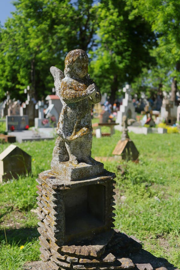 Old angel statue stock image. Image of church, classical - 163354973