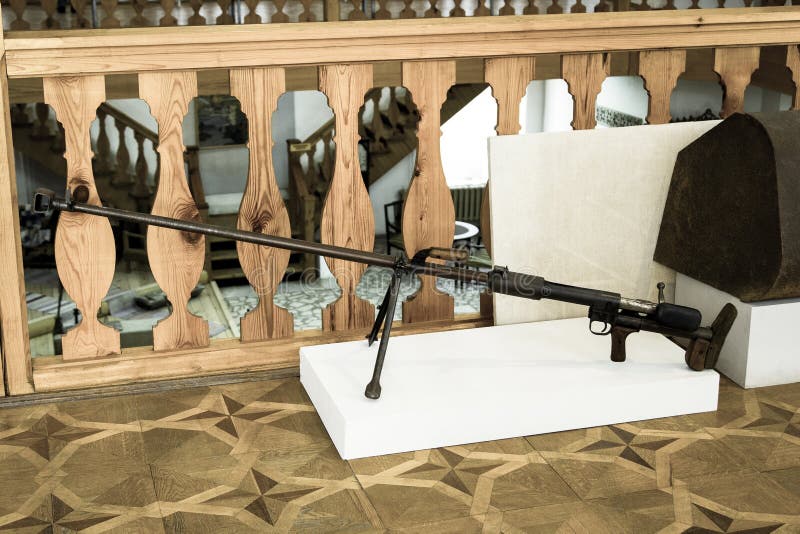 Old Anti Tank Rifle PTRD41 Degtyaryova 1941 Editorial Photo - Image of ...