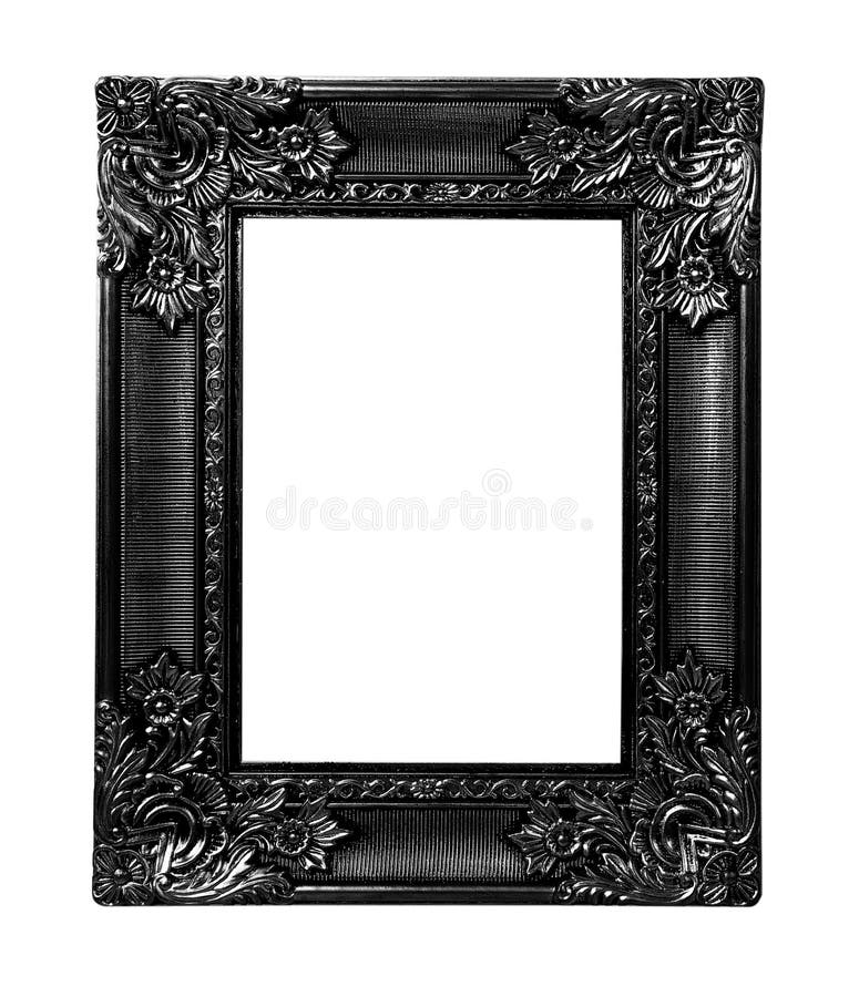 Black frame stock image. Image of blank, isolated, ancient - 7625147