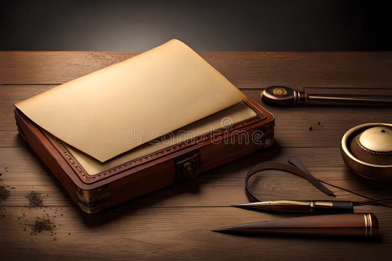 An Old Antique Blank Letter Stock Illustration - Illustration of brown ...