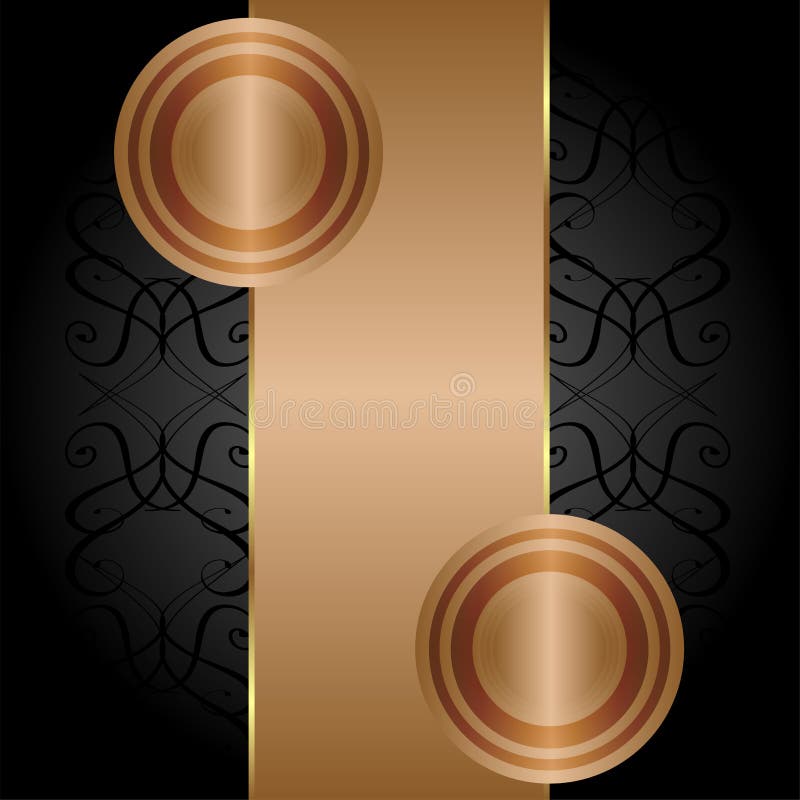 Vector Set Gold Calligraphic Design Elements Stock Vector ...