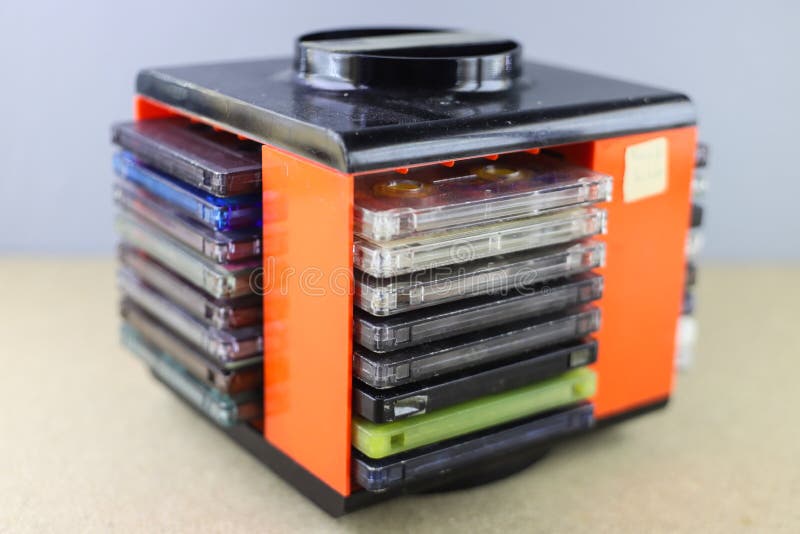Old Antique Cassette Storage Container. Rare Objects Stock Photo ...
