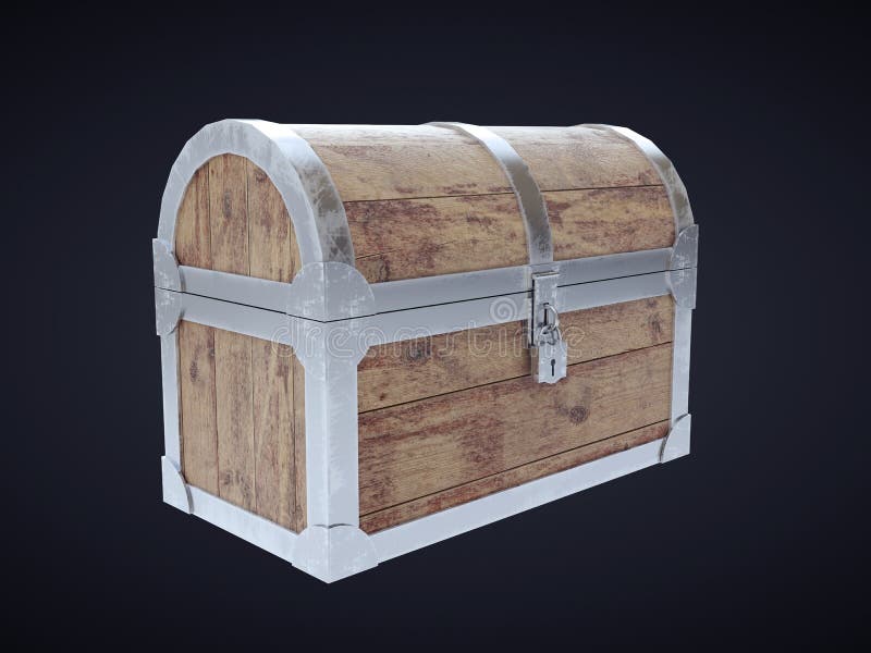 Antique Chest Front View stock illustration. Illustration of lovely ...