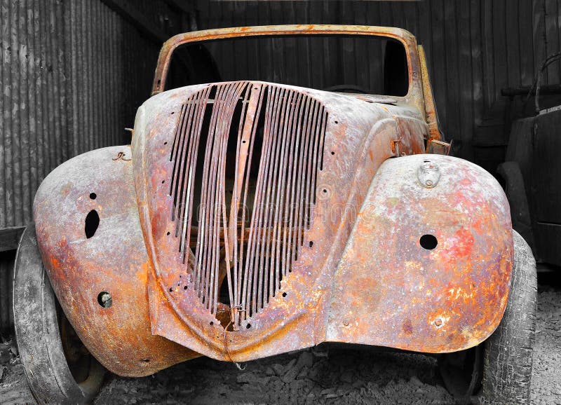 Old rusty car stock photo. Image of rusty, auto, forgotten - 40945218