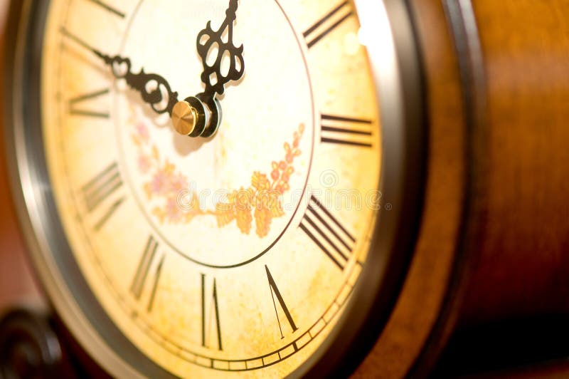 Old antique clock stock photo. Image of dial, passing - 8225414