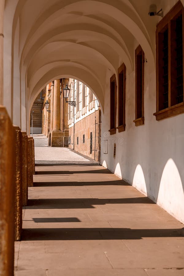 An Old Antique Curved Structure Forming a Walk-through Building. the ...