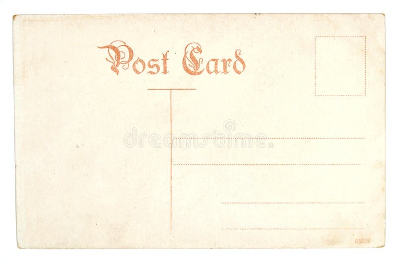 Old-Fashioned Postcard stock image. Image of fancy, communication ...