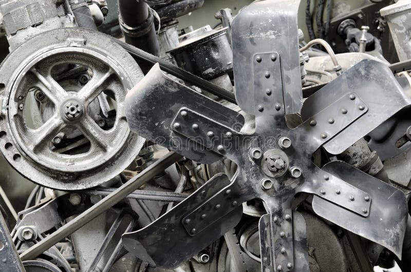 Old antique engine stock image. Image of broken, exhibition - 24365437