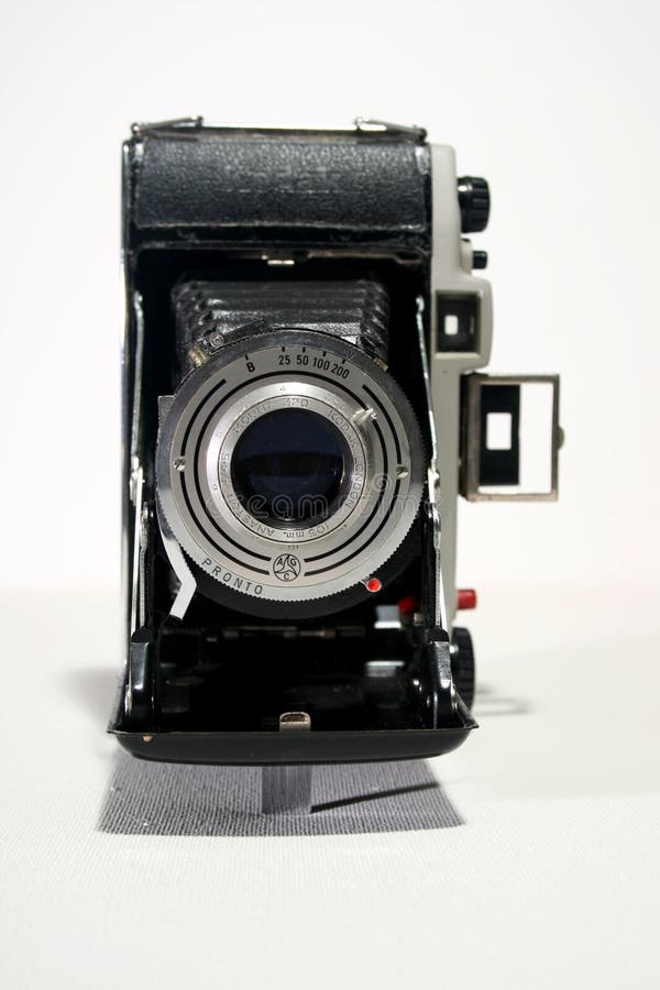 Old Antique folding Camera editorial stock image. Image of product ...