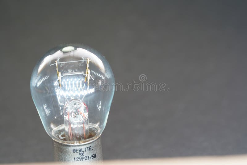Old Antique Lightbulb Photographed Stock Image - Image of illumination ...