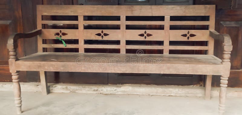 An Old and Antique Long Bench in Front of My House Stock Image - Image of house, front: 255347747