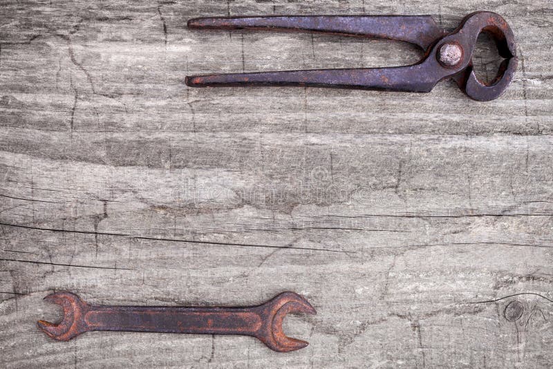 Old Antique Mechanics Tools Stock Image - Image of large, heavy: 75957549