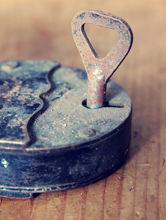 Old Antique Metal Lock Closeup Stock Photo - Image of steel, concept ...