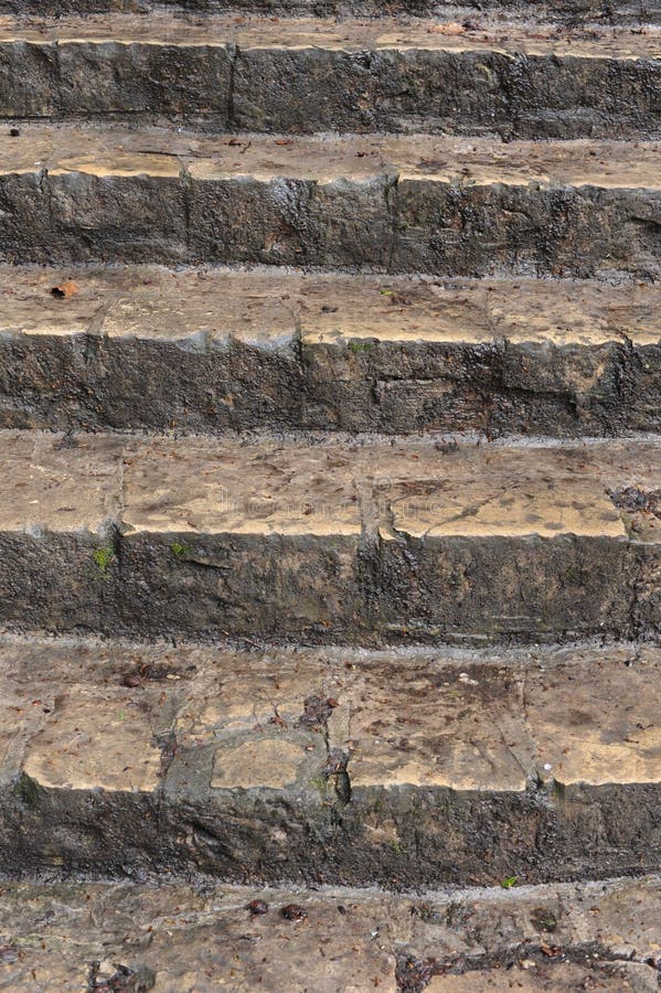 Old and Antique Stone Stairs with Sharp Steps Stock Photo - Image of ...