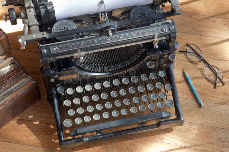 Antique typewriter stock photo. Image of stylish, typewriter - 6430386