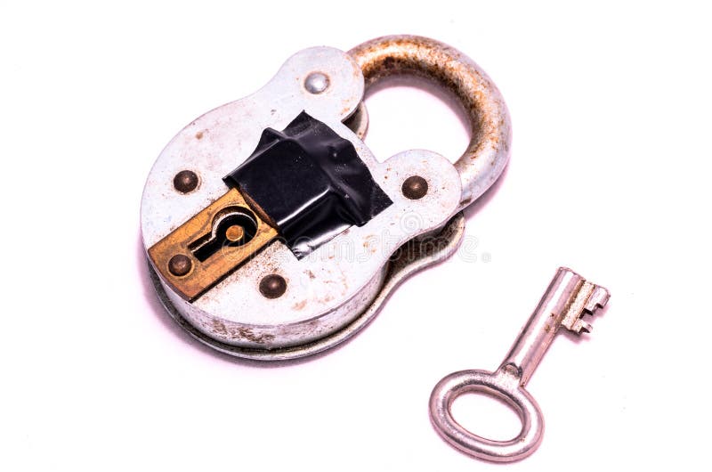 Old Antique Vintage Padlock Stock Image - Image of rusty, retro: 48158509