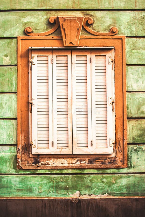 Old Antique Window Retro Toned Stock Image - Image of aged, window ...