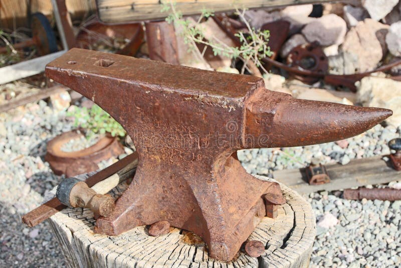 Old anvil block stock photo. Image of metal, block, rusted - 61368576