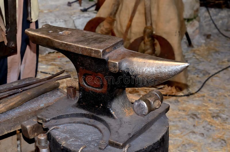 Old anvil stock photo. Image of blacksmith, occupation - 34758932